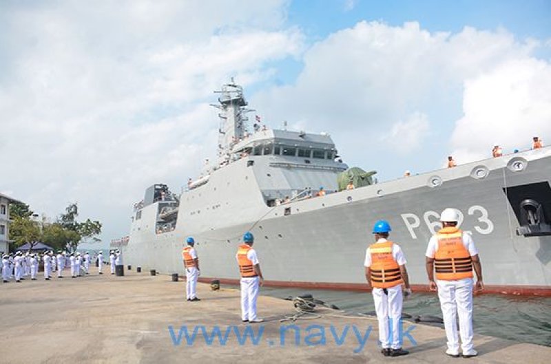 SLNS Sayurala leaves for India to take part in MILAN 2024