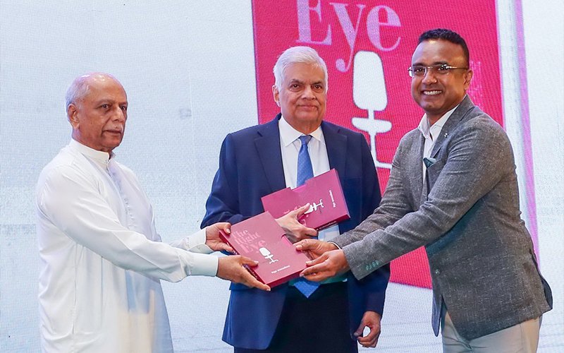 President received the Inaugural Copy of “The Right Eye” by Manusha