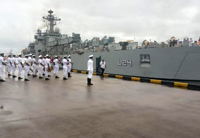Indian Navy Ship Airavat in Colombo