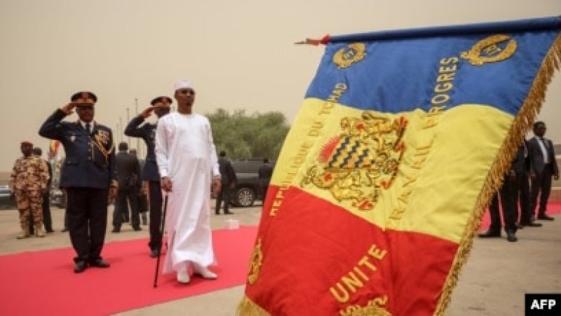 Chad swears in president, ending years of military rule