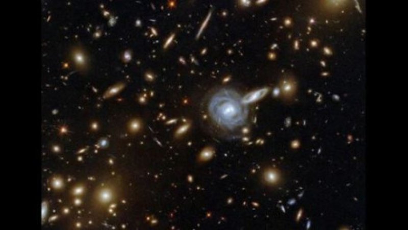 Astronomers have discovered the first "bubble of galaxies,"